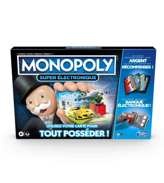 MONOPOLY SUPER ÉLECTRONIQUE – HASBRO GAMING - Bikstoys Maroc