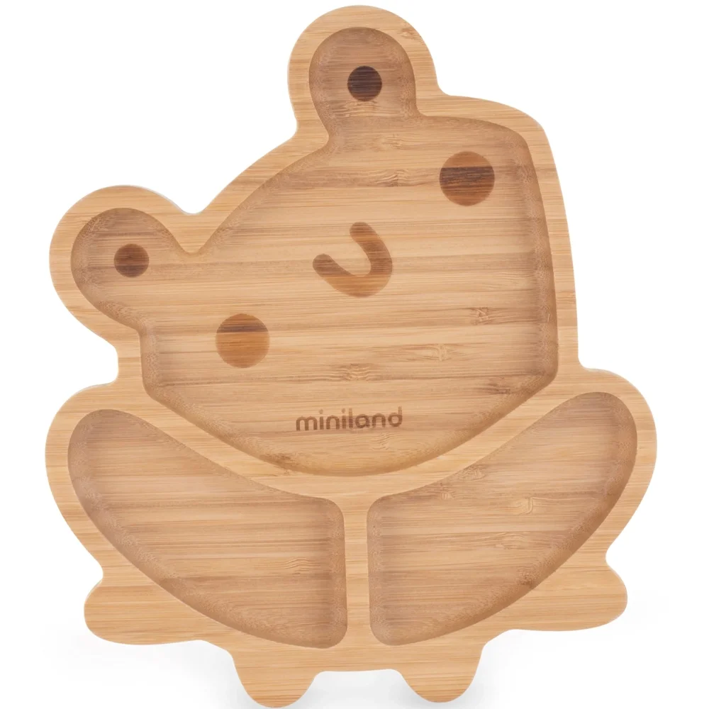 Assiette en bois grenouille Miniland - Bikstoys Maroc